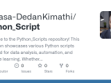 Github Mufasa Dedankimathi Python Script Welcome To The Python
