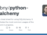 Github Stribny Python Sqlalchemy This Is A Cheat Sheet For Using