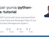Github Rampal Punia Python Class Tutorial Python Oop Tutorial With