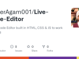 Github Coderagam001 Live Code Editor A Live Code Editor Built In