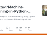 Machine Learning In Python Workshop Mlip Week03and4 03 Introduction To