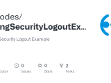 Github Srccodes Springsecuritylogoutexample Spring Security Logout