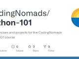 Github Codingnomads Python 101 Lab Exercises And Projects For The