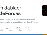 Github Formidablae Codeforces Code Written During Programming