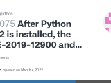 After Python 3 9 2 Is Installed The Cve 2019 12900 And Cve 2016 3189