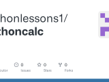 Github Pythonlessons1 Pythoncalc