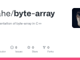 Github Vaahe Byte Array Implementation Of Byte Array In C