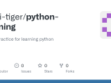 Github Junyi Tiger Python Learning Demo Practice For Learning Python
