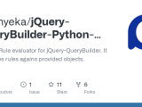 Github Shunyeka Jquery Querybuilder Python Evaluator Python Rule