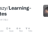 Github Dgjszy Learning Notes 这是我的学习笔记
