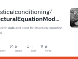 Github Statisticalconditioning Structuralequationmodeling Tutorials
