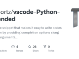 Github Tushortz Vscode Python Extended A Vscode Snippet That Makes