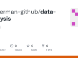Github Winterman Github Data Analysis 数据分析