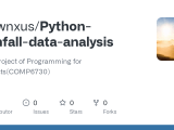 Github Shawnxus Python Rainfall Data Analysis Major Project Of