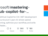 Mastering Github Copilot For Dotnet Csharp Developers Translations Fr