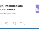 Github Hikuga Intermediate Python Course An Intermediate Python Course