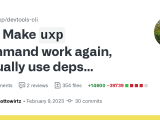 Make Uxp Command Work Again Actually Use Deps Correctly Remove