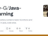Github Kav G Java Learning This Repository Contains Basic Functions