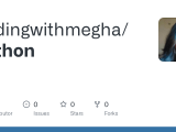 Github Codingwithmegha Python