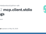 Mcp Client Stdio Hangs Issue 862 Modelcontextprotocol Python Sdk
