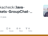 Github Bokkacheck Java Sockets Groupchat Filedownload Javafx Sockets