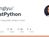 Github Shinglyu Rustpython A Python Interpreter Written In Rust