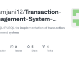 Github Paramjani12 Transaction Management System Sql Used Sql Plsql