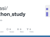Github Luyasi Python Study 20180904