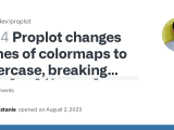 Proplot Changes Names Of Colormaps To Lowercase Breaking Matplotlib