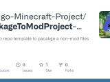 Github Mango Minecraft Project Packagetomodproject Template A Github