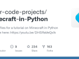 Minecraft In Python Ursacraft Video Py At Main Clear Code Projects