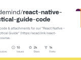 Github Academind React Native Practical Guide Code Course Code