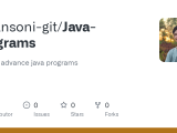 Github Karansoni Git Java Programs Basic To Advance Java Programs