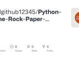 Github Syedgithub12345 Python Game Rock Paper Scissors