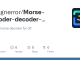 Github De3ignerror Morse Encoder Decoder Python3 Simple Morse
