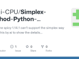 Simplex Method Python Implementation Educational Version Readme Md At