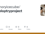 Github Memoryicecube Developtryproject