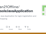 Github Sultan21offline Consolejavaapplication Console Java