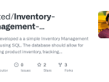 Github Akbted Inventory Management System Sql Project I Have