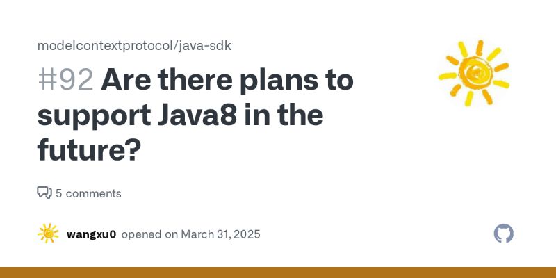 Hope To Support Java8 Issue 121 Modelcontextprotocol Java Sdk Github - Download Gorgeous Nature Pattern | Retina