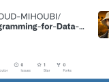Github Miloud Mihoubi Programming For Data Science Using Python