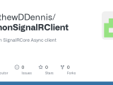 Github Matthewddennis Pythonsignalrclient A Python Signalrcore Async