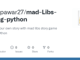 Github Nikilpawar27 Mad Libs Using Python Create Your Own Story With