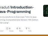 Github Fakaradut Introduction To Java Programming These Are My