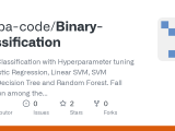 Github Deepa Code Binary Classification Binary Classification With
