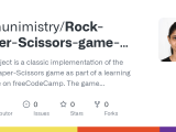 Github Manunimistry Rock Paper Scissors Game Using Javascript This