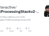 Github Beinteractive Postprocessingstackv2 Rendertextureflippingissue