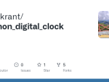 Github Thevkrant Python Digital Clock