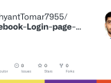 Github Dushyanttomar7955 Facebook Login Page Using Html Css And