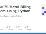 Github Kavya079 Hotel Billing System Using Python Hotel Billing